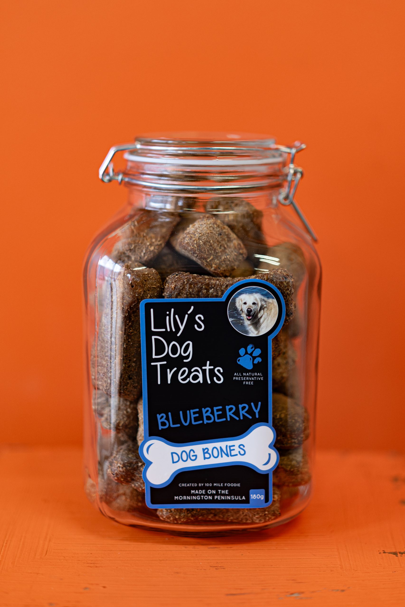 Blueberry Dog Bone Jar – Lily's Dog Treats