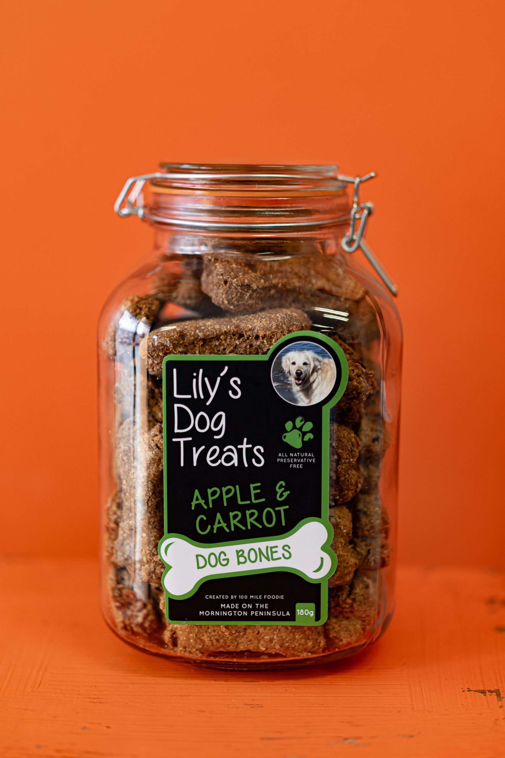Apple & Carrot Dog Bone Jar – Lily's Dog Treats